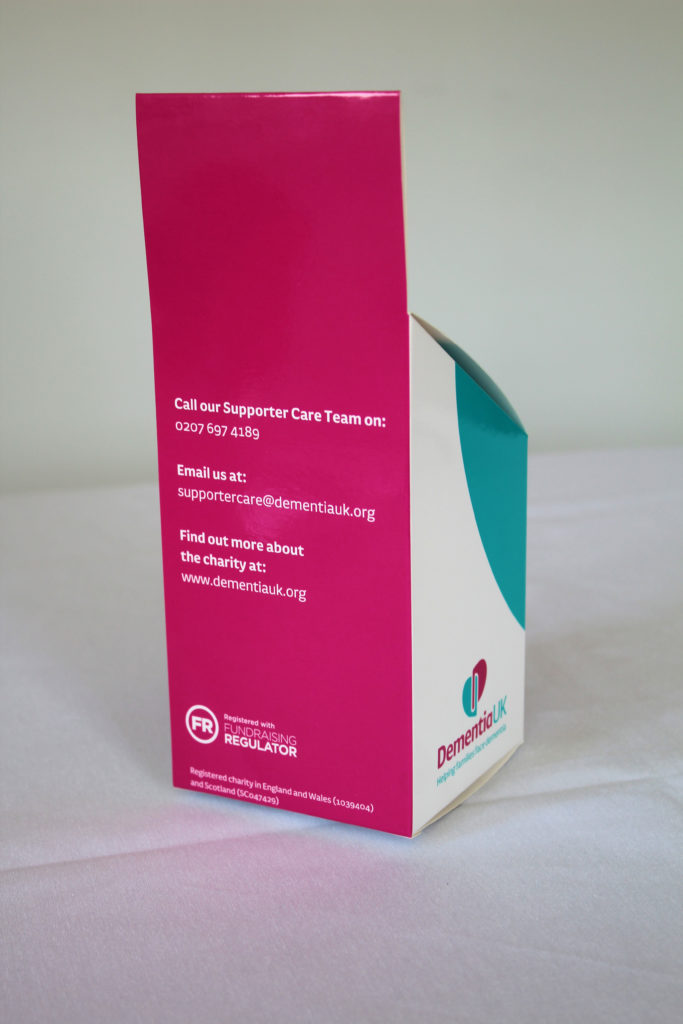 Dementia UK collection box – Dementia UK Shop